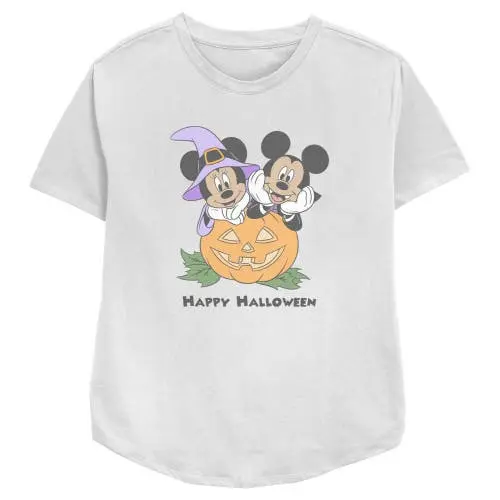MICKEY & FRIENDS Mousey Halloween Graphic T-shirt - White