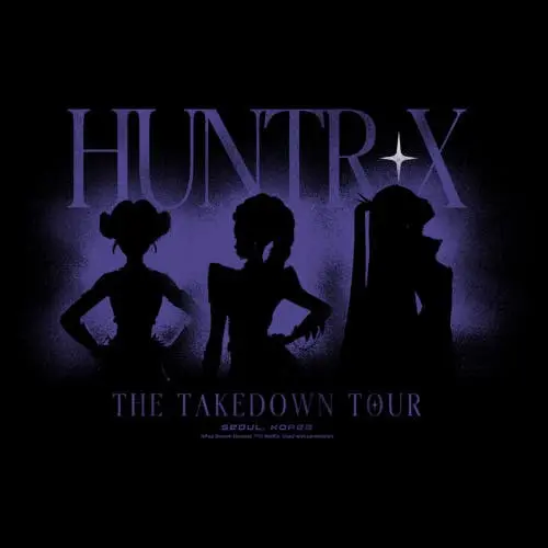 KPOP DEMON HUNTERS The Takedown Tour Silhouette Short Sleeve Graphic T-shirt