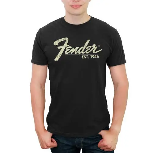 FENDER Distressed Logo Short Sleeve Graphic T-shirt