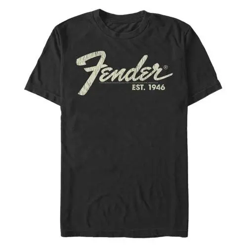 FENDER Distressed Logo Short Sleeve Graphic T-shirt