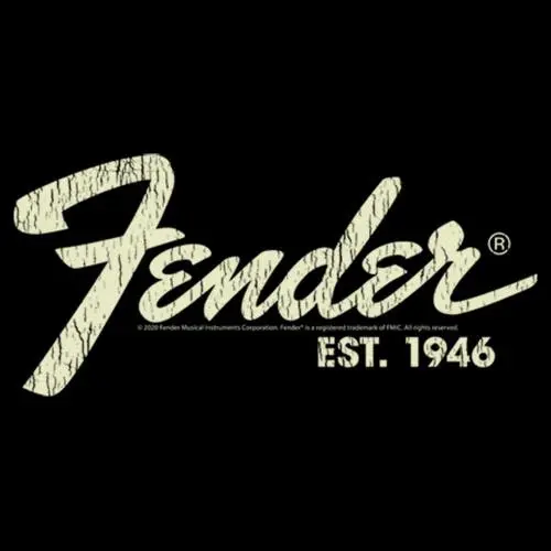 FENDER Distressed Logo Short Sleeve Graphic T-shirt