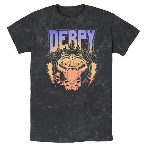 KPOP DEMON HUNTERS Mythic Lightning Derpy T Shirt - Black