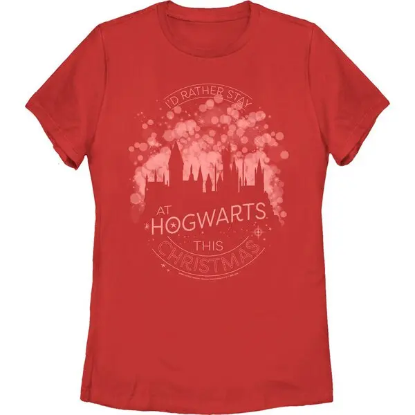 HARRY POTTER Hogwarts Christmas Graphic T-shirt