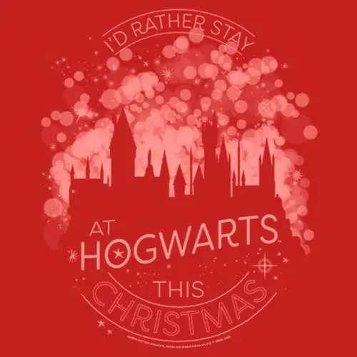 HARRY POTTER Hogwarts Christmas Graphic T-shirt