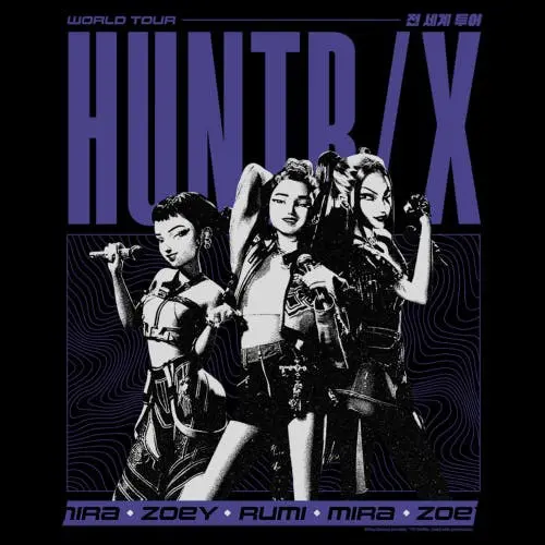 KPOP DEMON HUNTERS Huntrix World Tour Graphic T-shirt