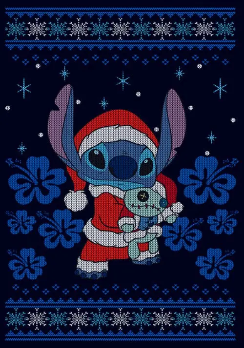 LILO & STITCH Christmas With Scrump Graphic Tee