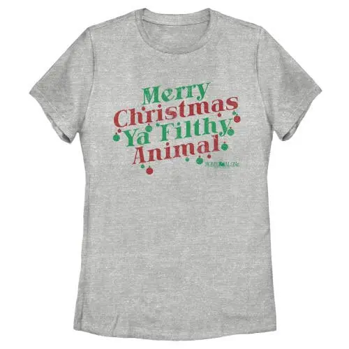 HOME ALONE Distressed Graphic T-shirt