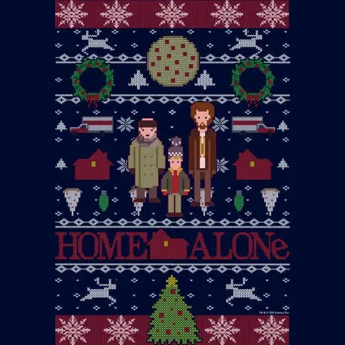 HOME ALONE Ugly Sweater" Graphic Sweatshirt