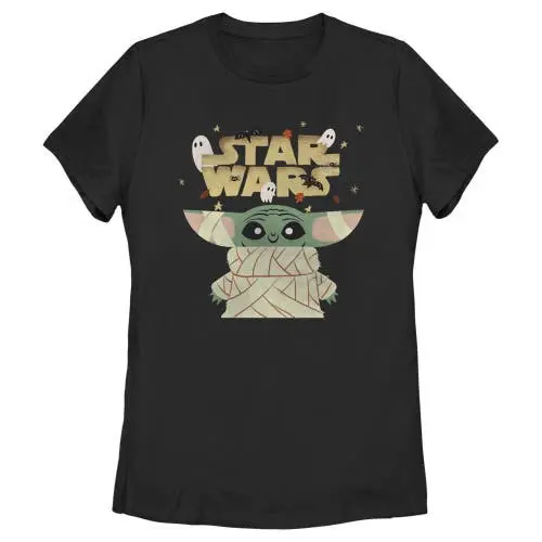 STAR WARS: THE MANDALORIAN Star Wars The Mandalorian Grogu Mummy Halloween Graphic T-shirt