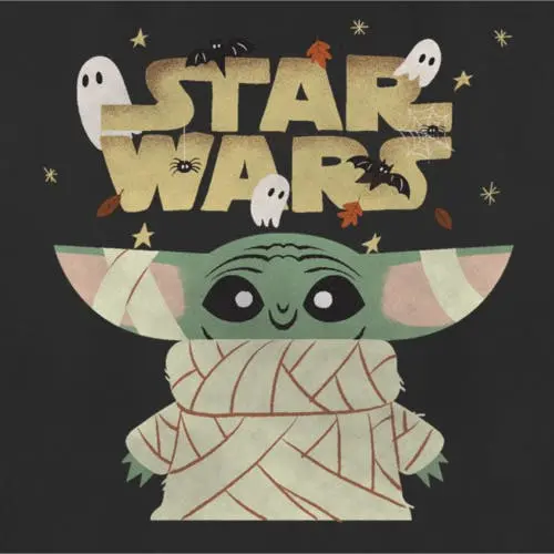 STAR WARS: THE MANDALORIAN Star Wars The Mandalorian Grogu Mummy Halloween Graphic T-shirt