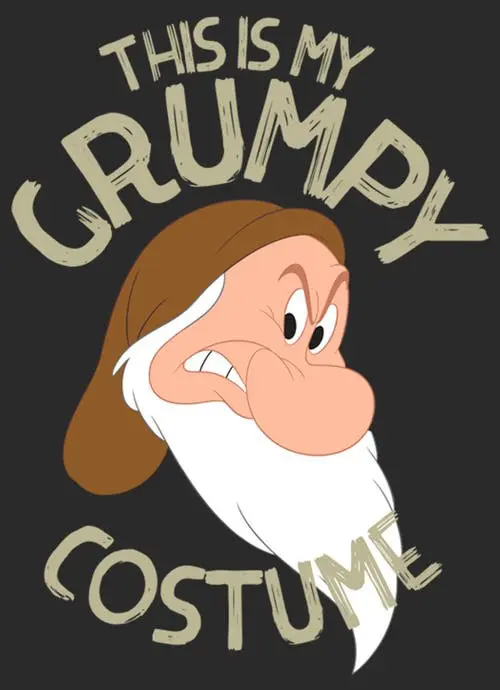 SNOW WHITE AND THE SEVEN DWARFS Snow White And The Seven Dwarves This Is My Grumpy Costume T-shirt