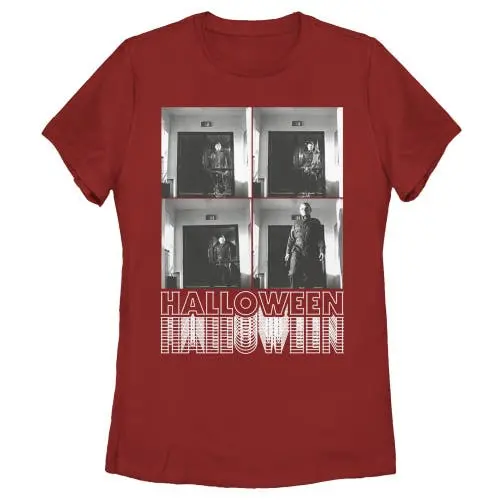 HALLOWEEN Ii Photo Sequence Graphic T-shirt - Red
