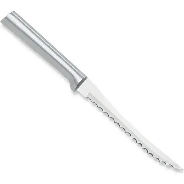 RADA Cutlery 5-inch Tomato Slicer Stainless Steel Serrated Blade - Silver