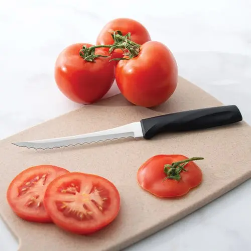 RADA Cutlery 5-inch Tomato Slicer Serrated Stainless Blade Anthem Wave Handle