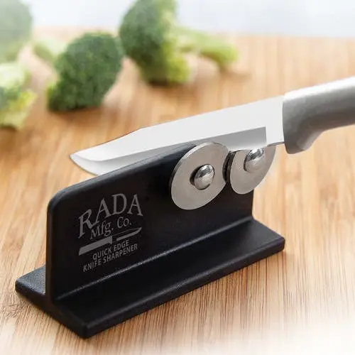 RADA Cutlery Quick Edge Knife Sharpener Stainless Steel Wheels