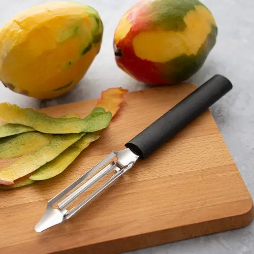 RADA Cutlery 2-inch Deluxe Vegetable Peeler With Straight Blade - Black