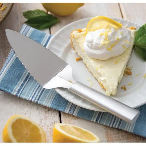 RADA Cutlery Serrated Pie Server Stainless Steel Face - Silver