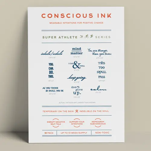 CONSCIOUS INK Super Athlete Athletic Performance 10-pack - Black