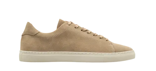Jack Erwin Wesley Suede Leather Low-top Sneakers - Sand Suede