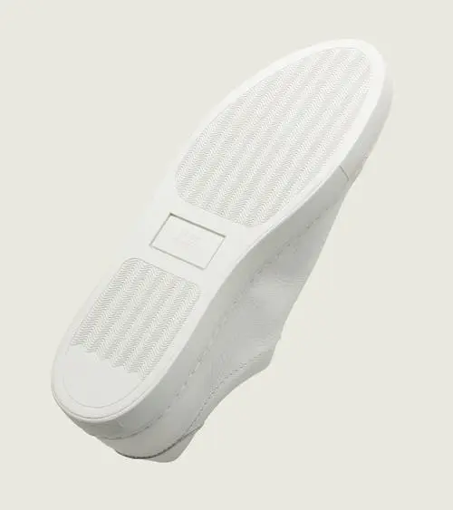 Jack Erwin Wesley Suede Leather Low-top Sneakers - White Leather