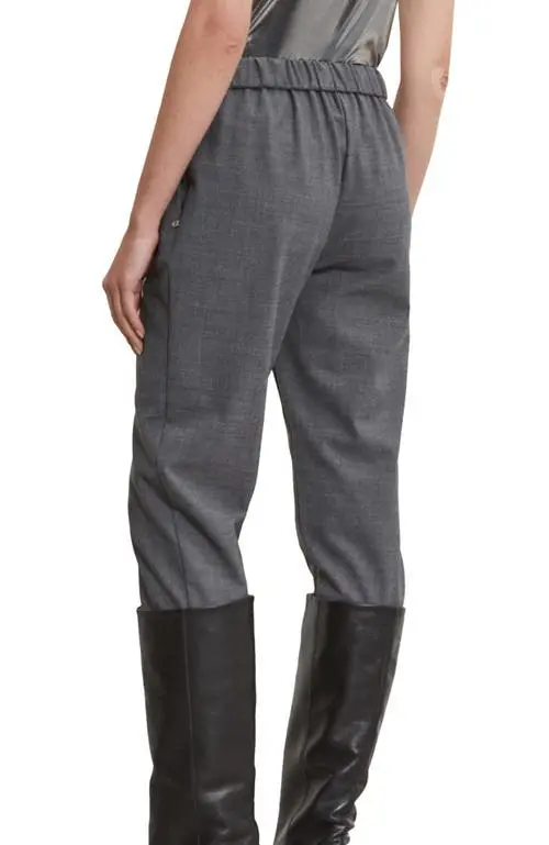 OTTOD'AME Ankle Length Wool Blend Trousers