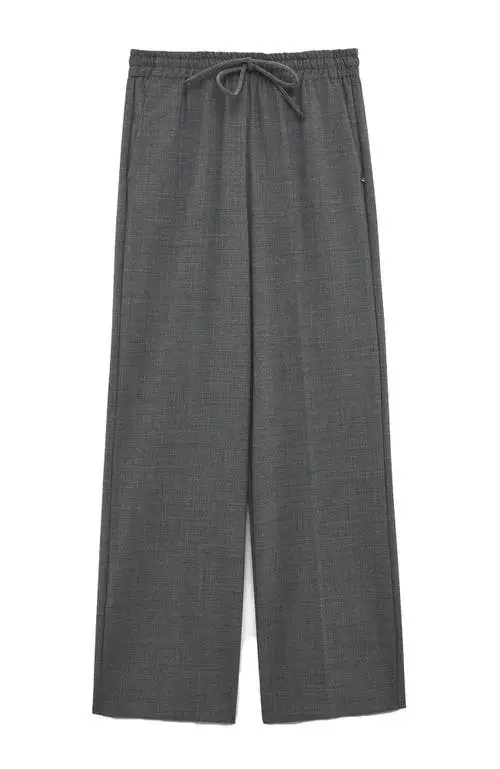 OTTOD'AME Wool Blend Jogger Trousers - Grey