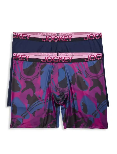 JOCKEY Big & Tall 2-pk Infinite Cool Boxer Briefs V1 - Idle Marble