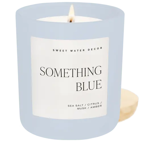 SWEET WATER DECOR 15 Oz Wedding And Engagement Candles - Something Blue