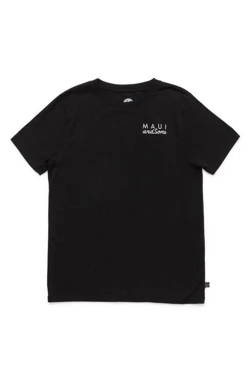 MAUI & SONS Cookie Logo Graphic T-shirt - Black