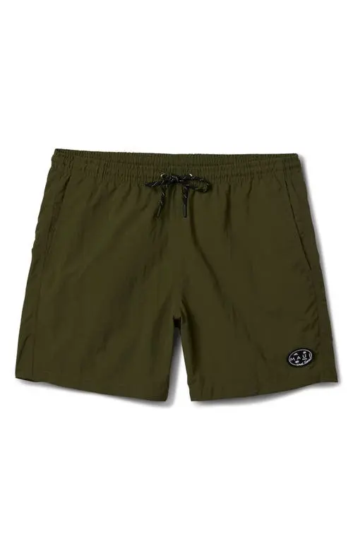 MAUI & SONS Skyburn Adventure Drawstring Shorts - Olive