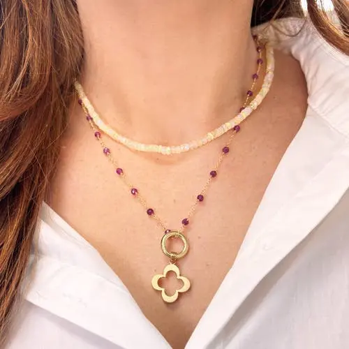 THE LOVERY FINE JEWELRY Ethiopian Opal Bead Necklace