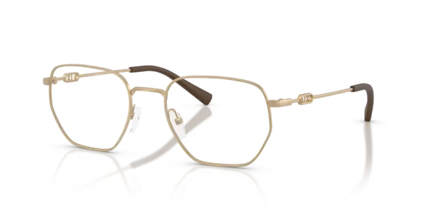 Armani Exchange Octagon Eyeglasses - Or Pâle Mat