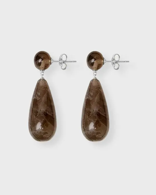 Lié Studio Lola Earrings - Silver,svart