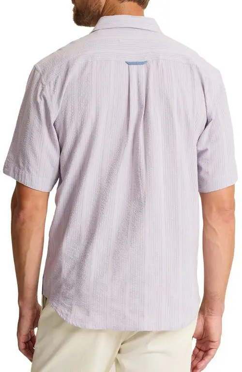 Tommy Bahama Nova Wave Short Sleeve Seersucker Button-up Shirt - Violet Tulip