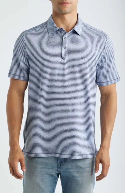 Tommy Bahama Costa Wave Twilight Canopy Seersucker Stripe Islandzone® Polo - Tidal Tempest