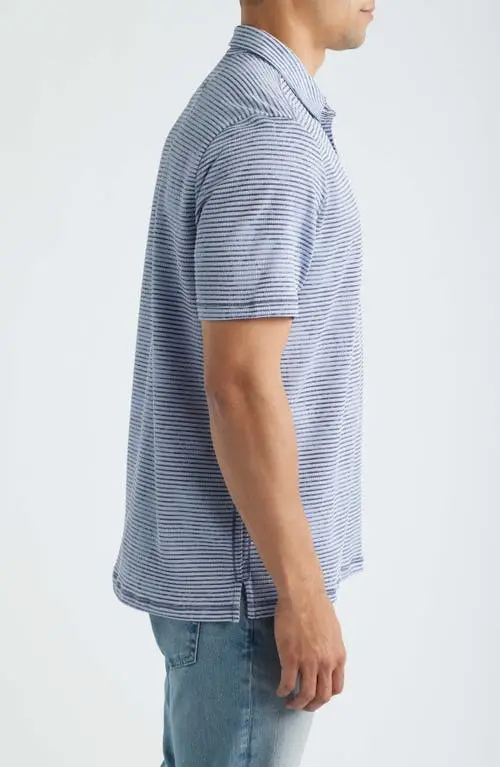 Tommy Bahama Costa Wave Twilight Canopy Seersucker Stripe Islandzone® Polo - Tidal Tempest