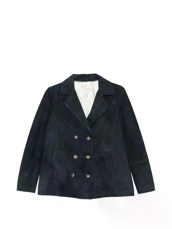 MARA BINI Double-breasted Suede Blazer