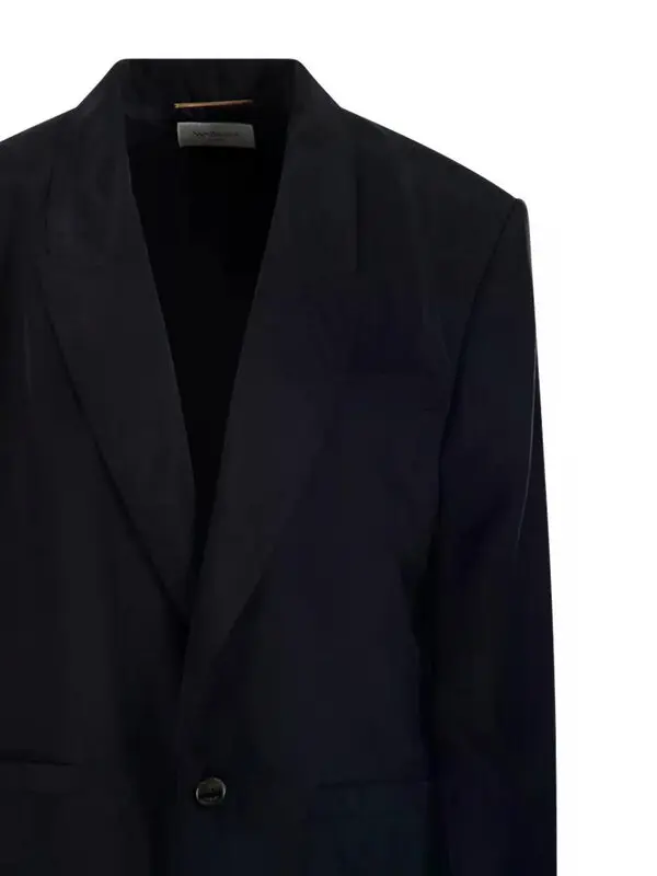 Saint Laurent Single-breasted Blazer - Black