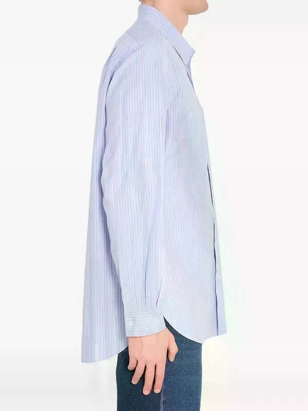 THE ROW Striped Patch-pocket Shirt