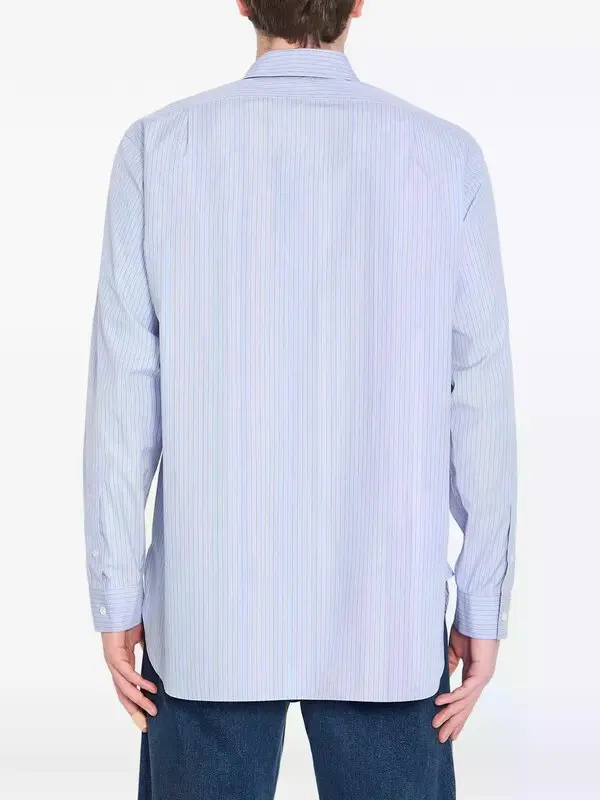 THE ROW Striped Patch-pocket Shirt