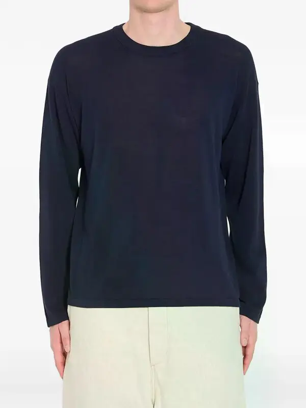 ROBERTO COLLINA Ribbed Crewneck Sweater