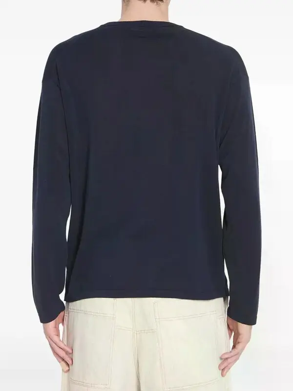 ROBERTO COLLINA Ribbed Crewneck Sweater