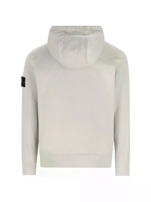 Stone Island Zip Logo Hoodie
