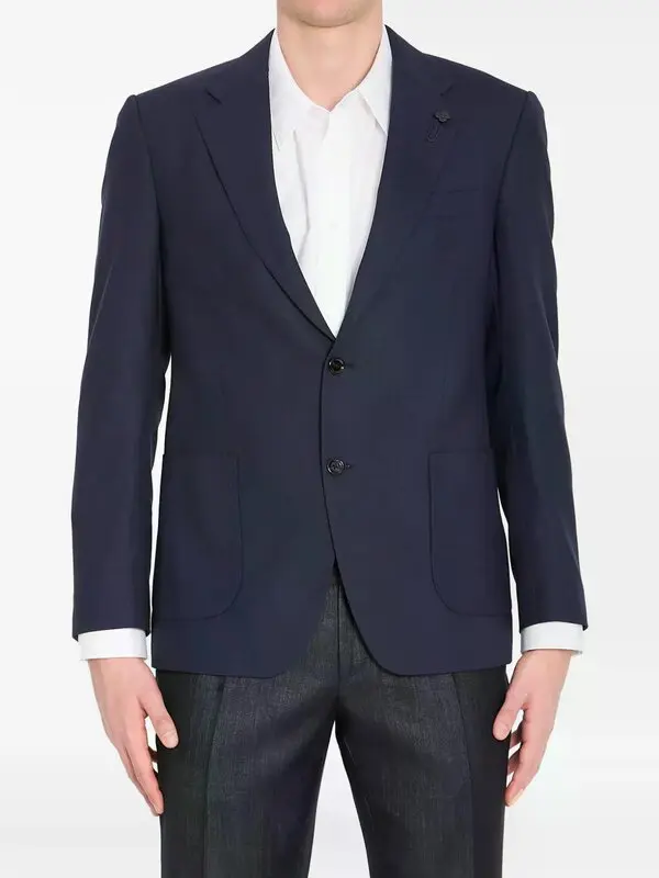 LARDINI Classic Lapels Virgin Wool Jacket