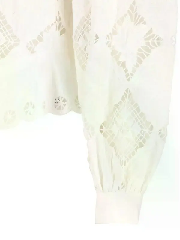 Isabel Marant Étoile Nina Ruffled V-neck Blouse - Neutrals
