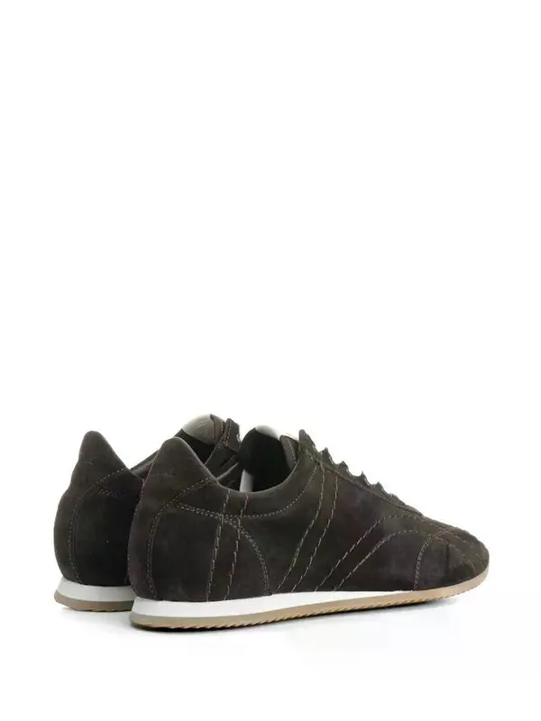 TOTEME Suede Lace-up Sneakers - Brown