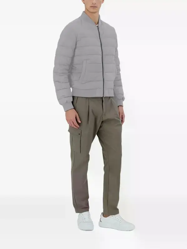 Herno Quilted Bomber Jacket - Grey