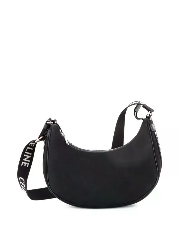 Celine Ava Shoulder Bag Triomphe Canvas - Black