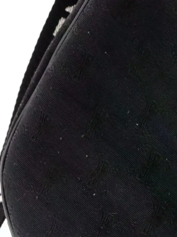 Celine Ava Shoulder Bag Triomphe Canvas - Black