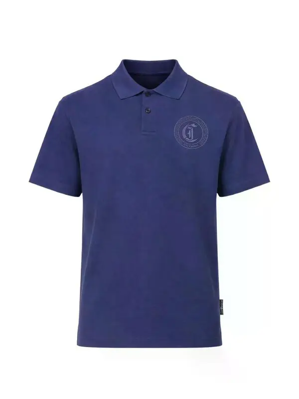 Just Cavalli Jc Monogram Embroidery Polo Shirt